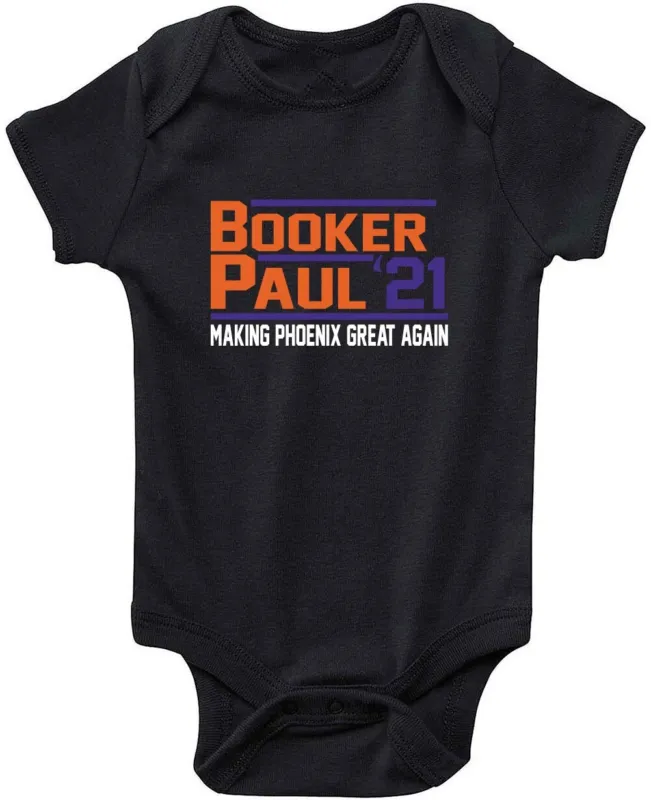 Baby Onesie Devin Booker Chris Paul Cp3 Phoenix Suns 2021 Creeper ...