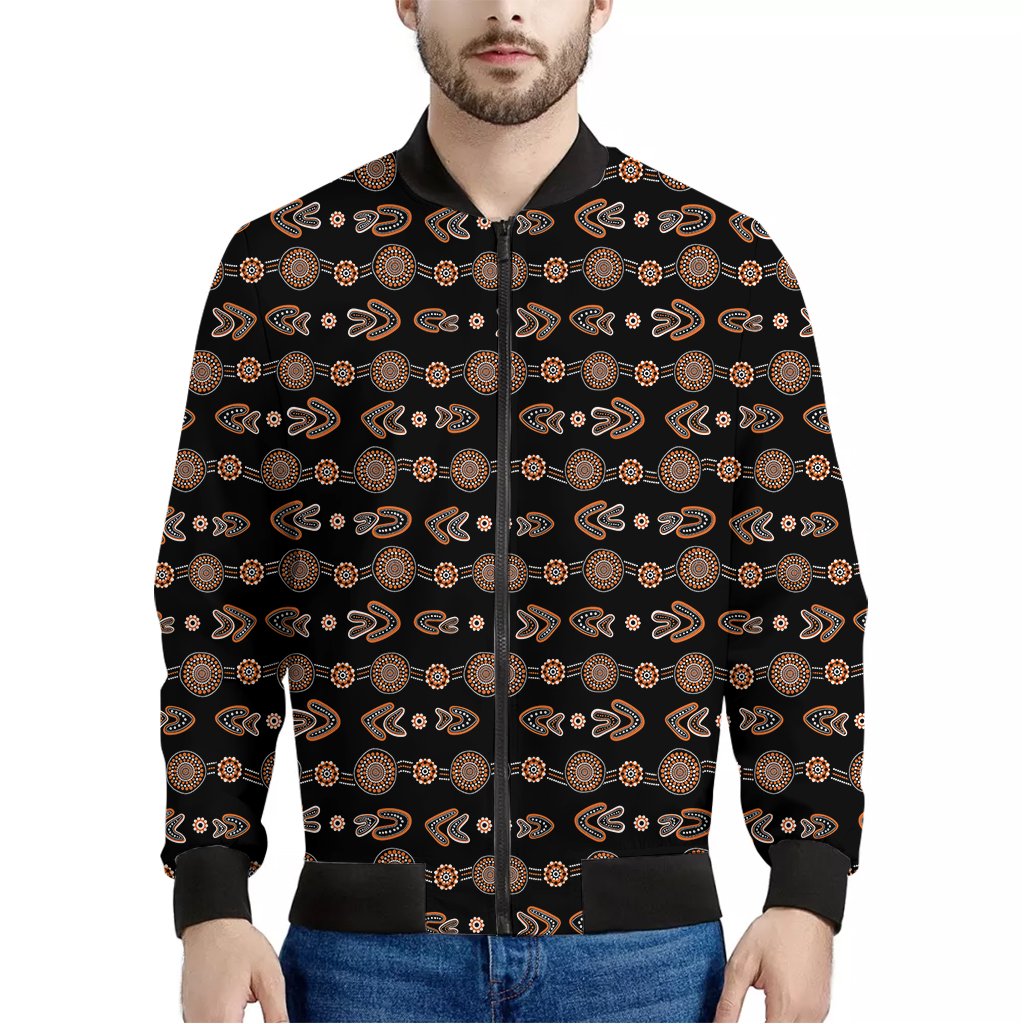 Aboriginal Boomerang Pattern Print Bomber Jacket – We sell presents, you sell memories!