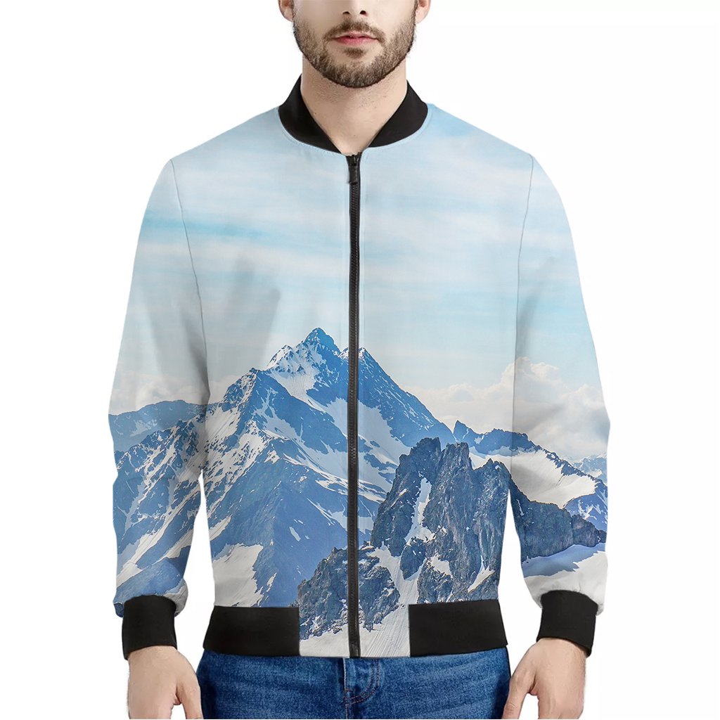 Alps Mountain Print Bomber Jacket – We sell presents, you sell memories!