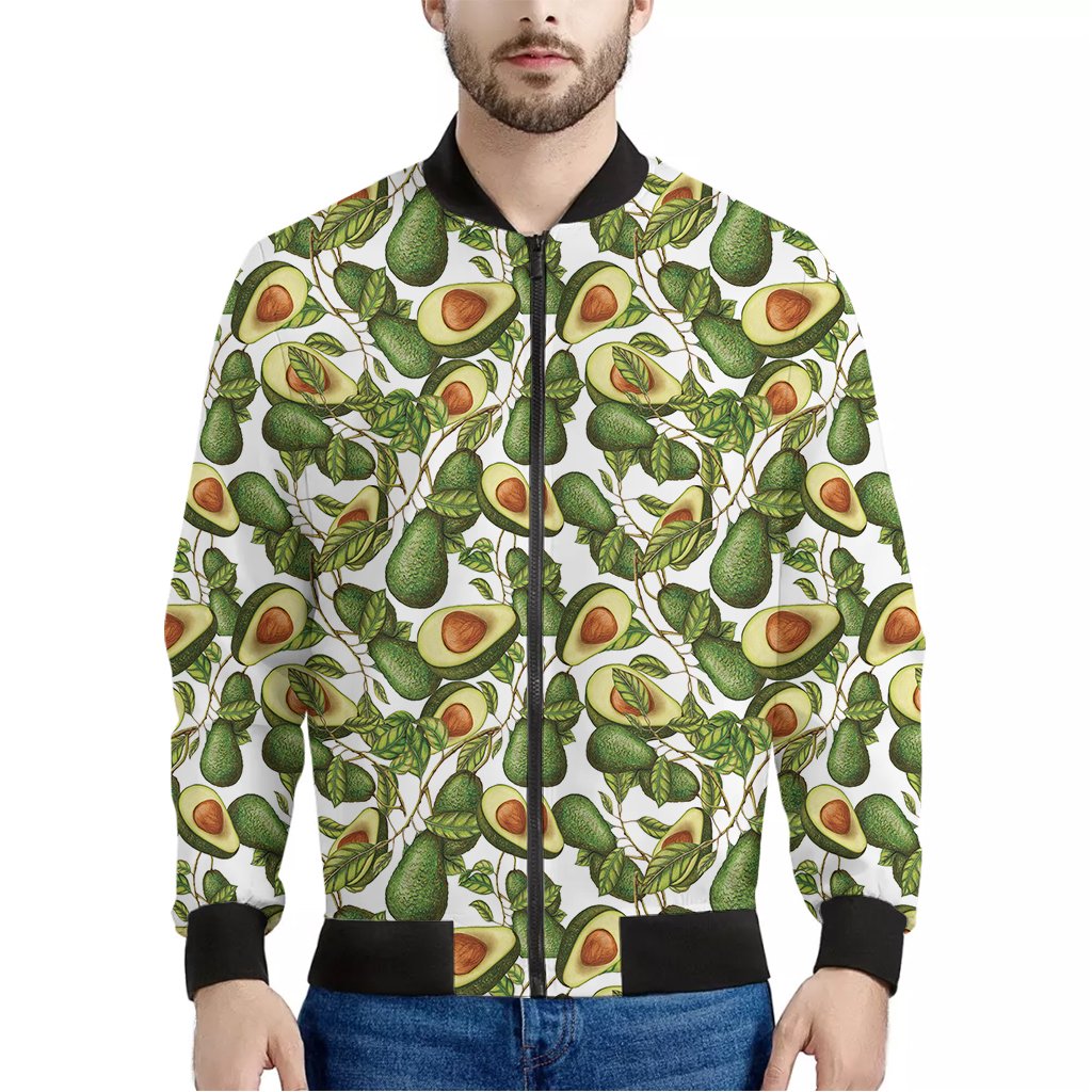 Avocado Cut In Half Drawing Print Bomber Jacket – We sell presents, you ...