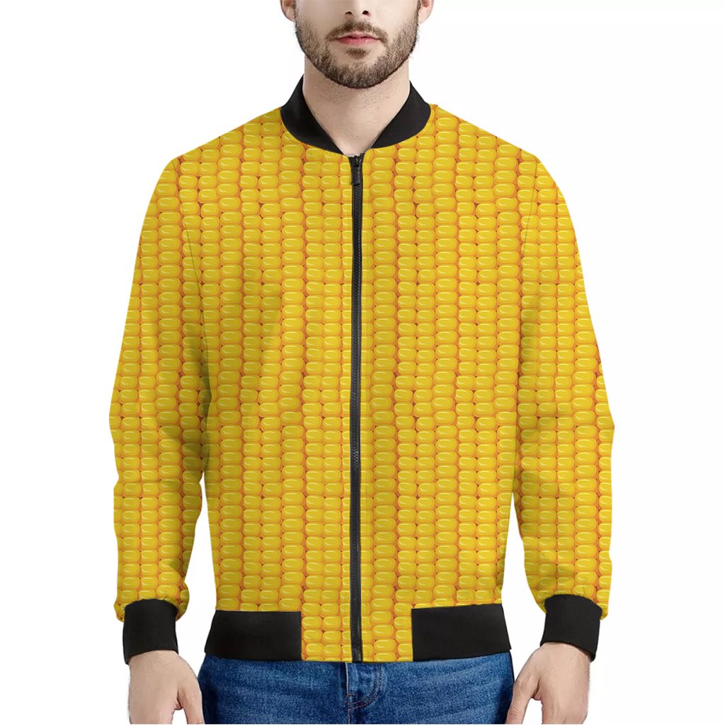 Corn Texture Print Bomber Jacket – We sell presents, you sell memories!
