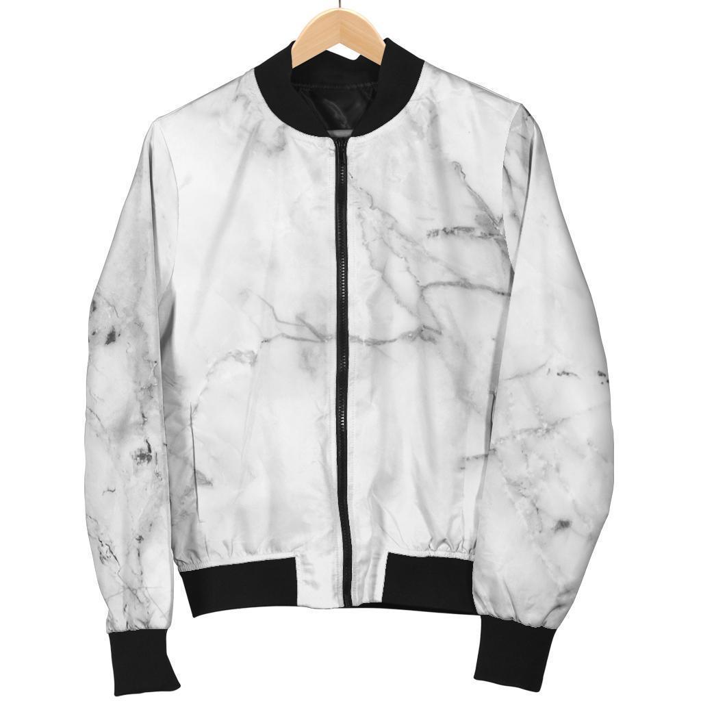 Grey Marble Texture Print Bomber Jacket – We sell presents, you sell ...