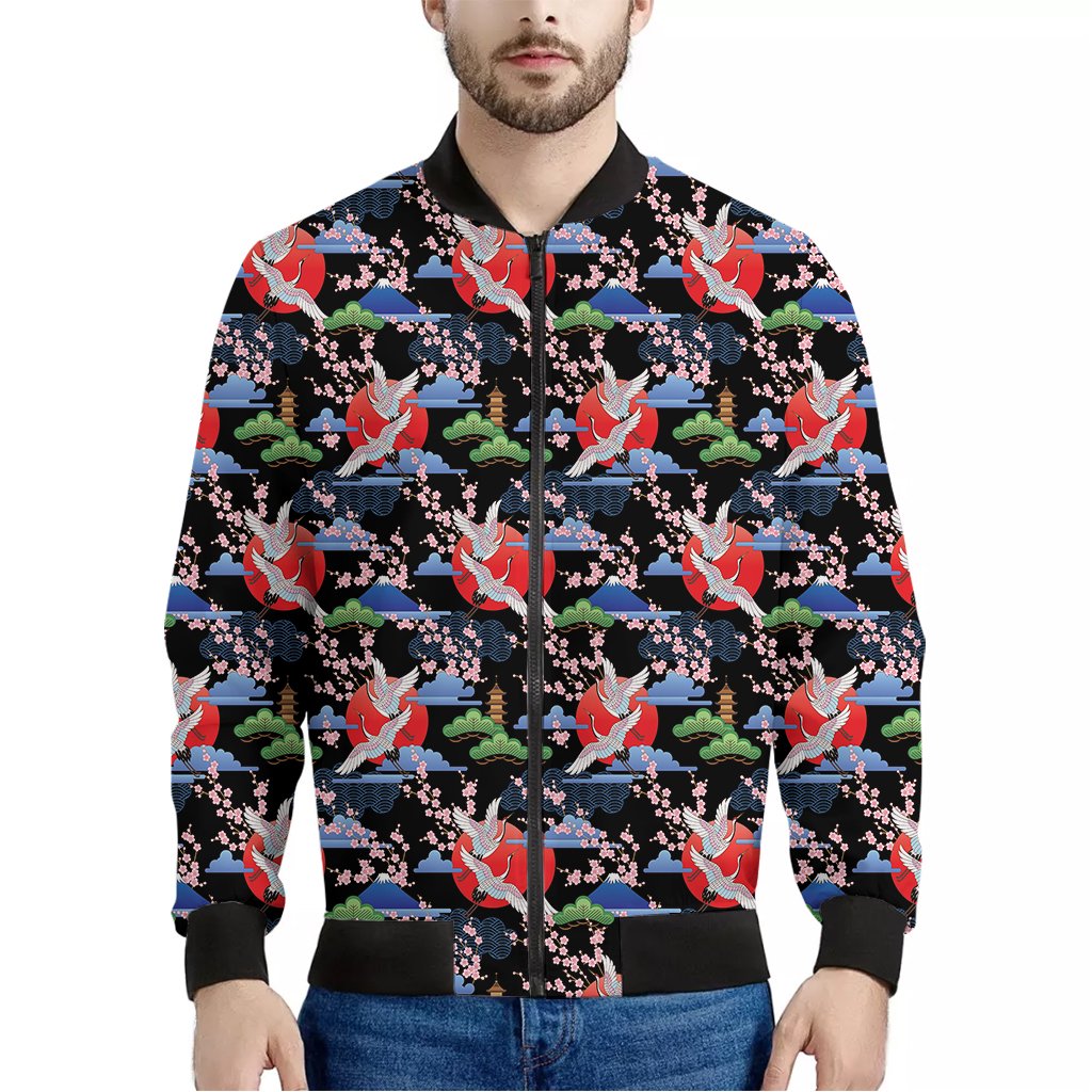 Japanese Traditional Pattern Print Bomber Jacket – We sell presents ...