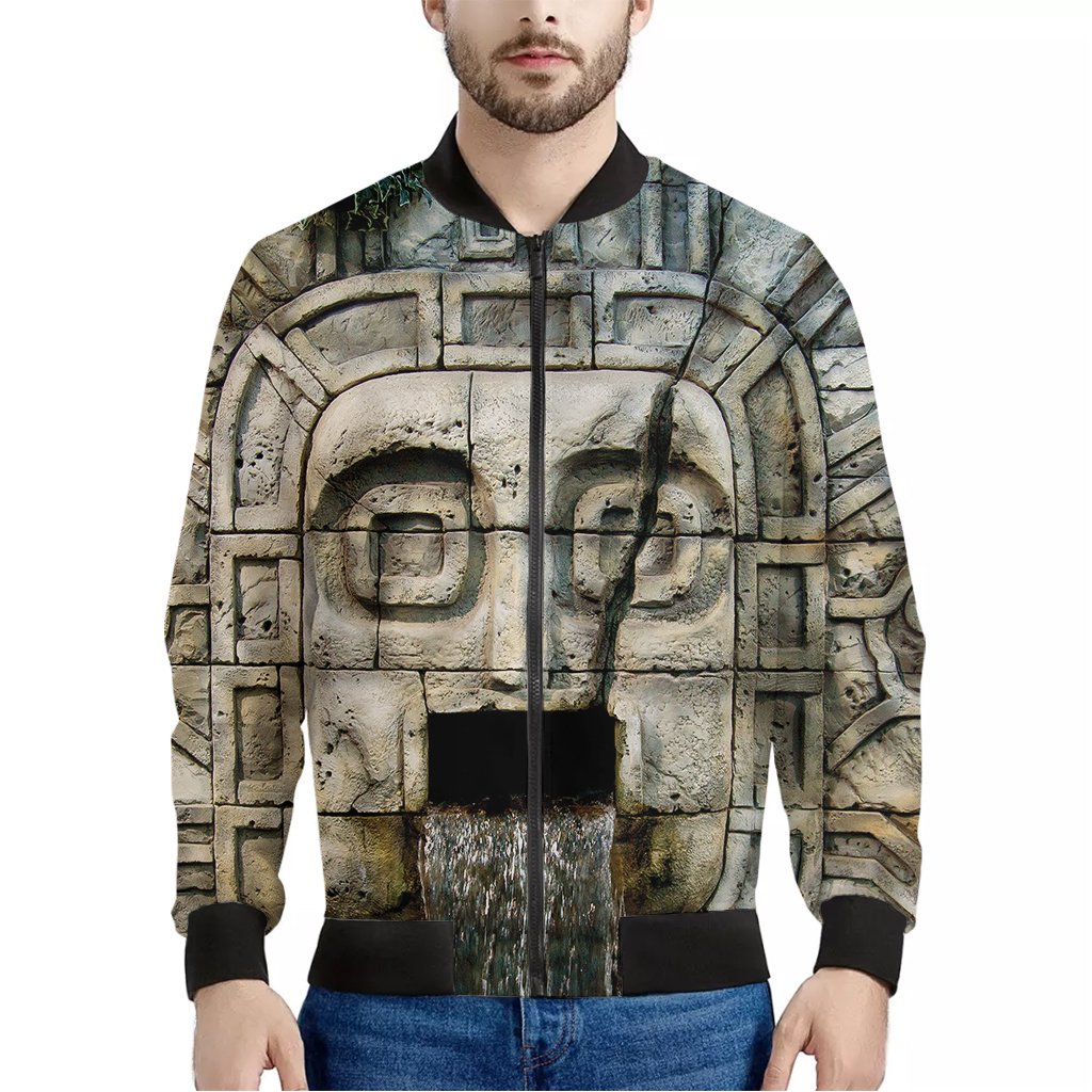 Mayan Stone Print Bomber Jacket – We sell presents, you sell memories!