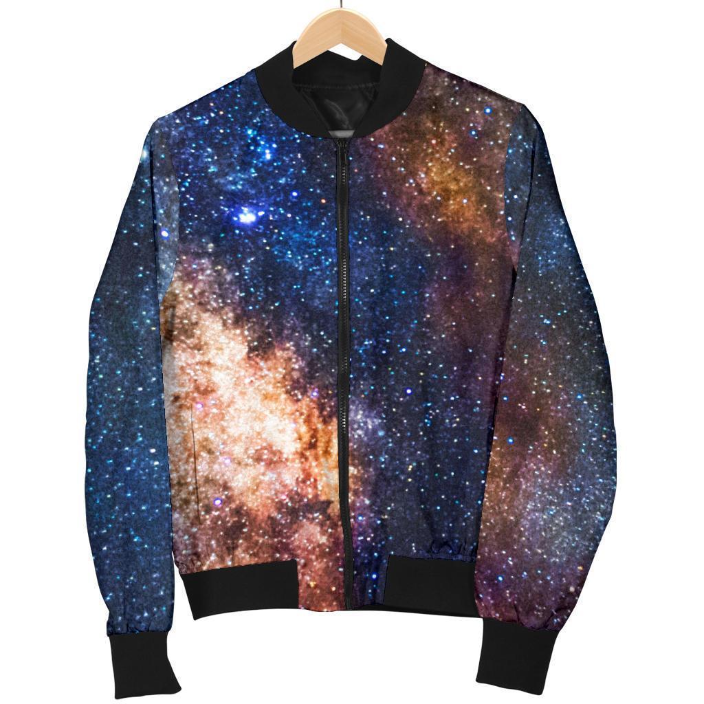 Milky Way Universe Galaxy Space Print Bomber Jacket – We sell presents ...