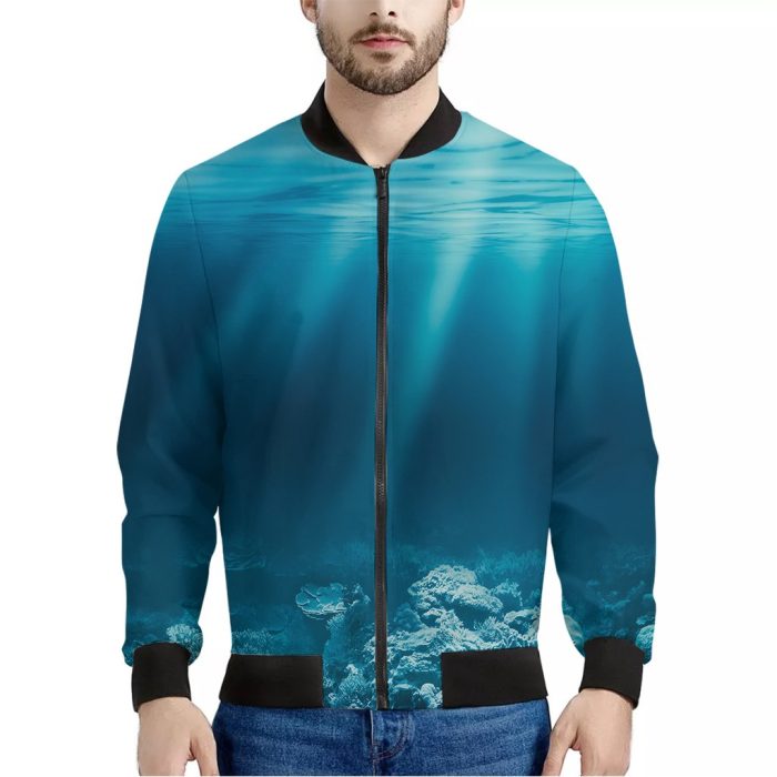 Ocean Underwater Print Bomber Jacket – We sell presents, you sell memories!