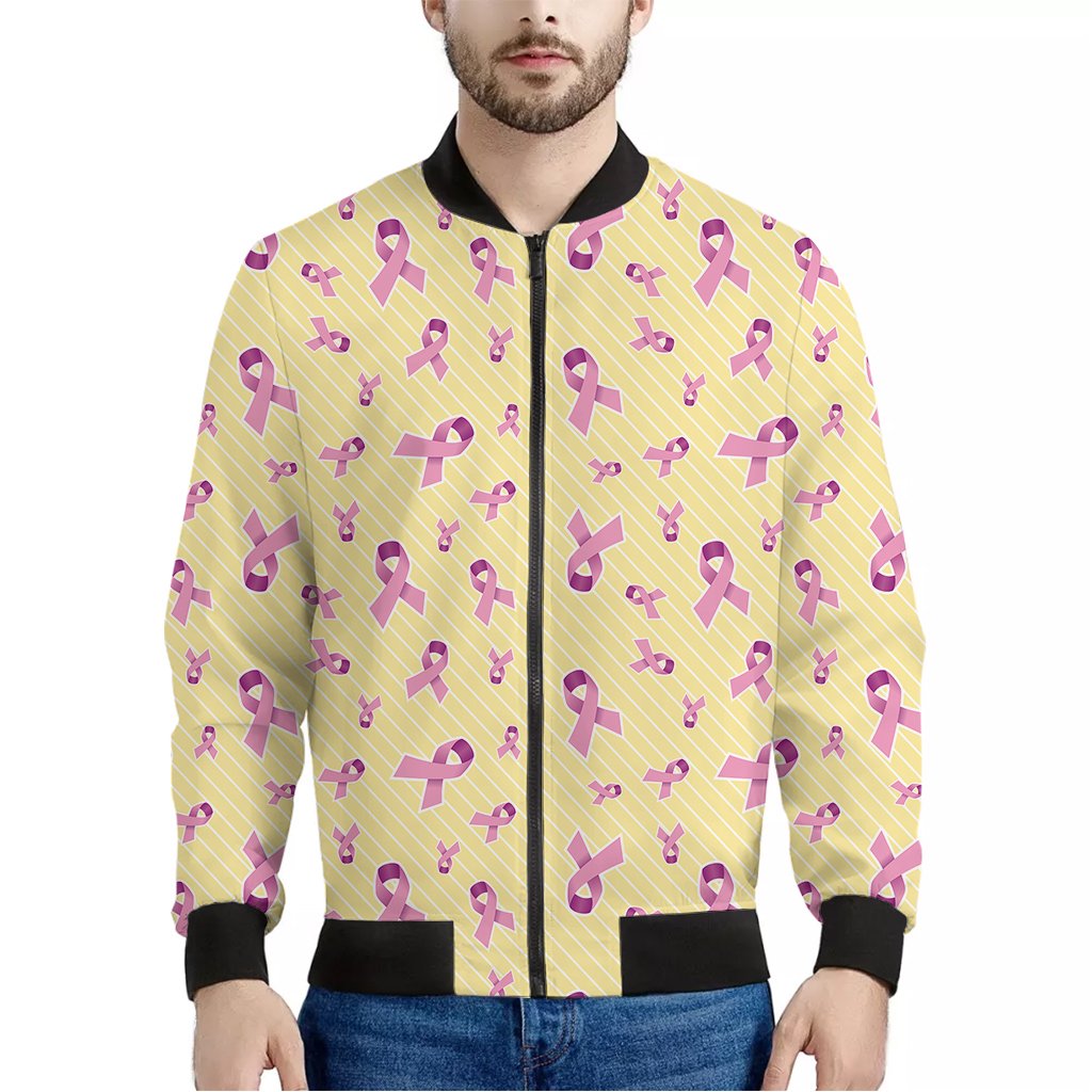 Pastel Breast Cancer Awareness Print Bomber Jacket – We sell presents ...