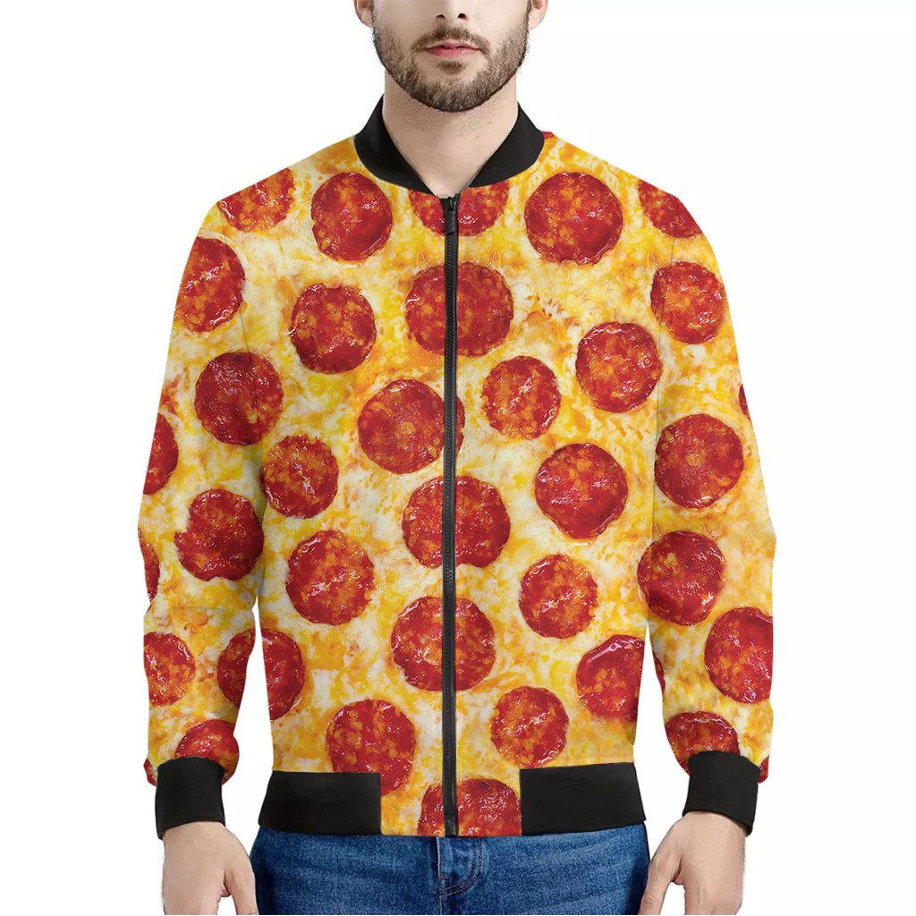 Pepperoni Pizza Print Bomber Jacket – We sell presents, you sell memories!