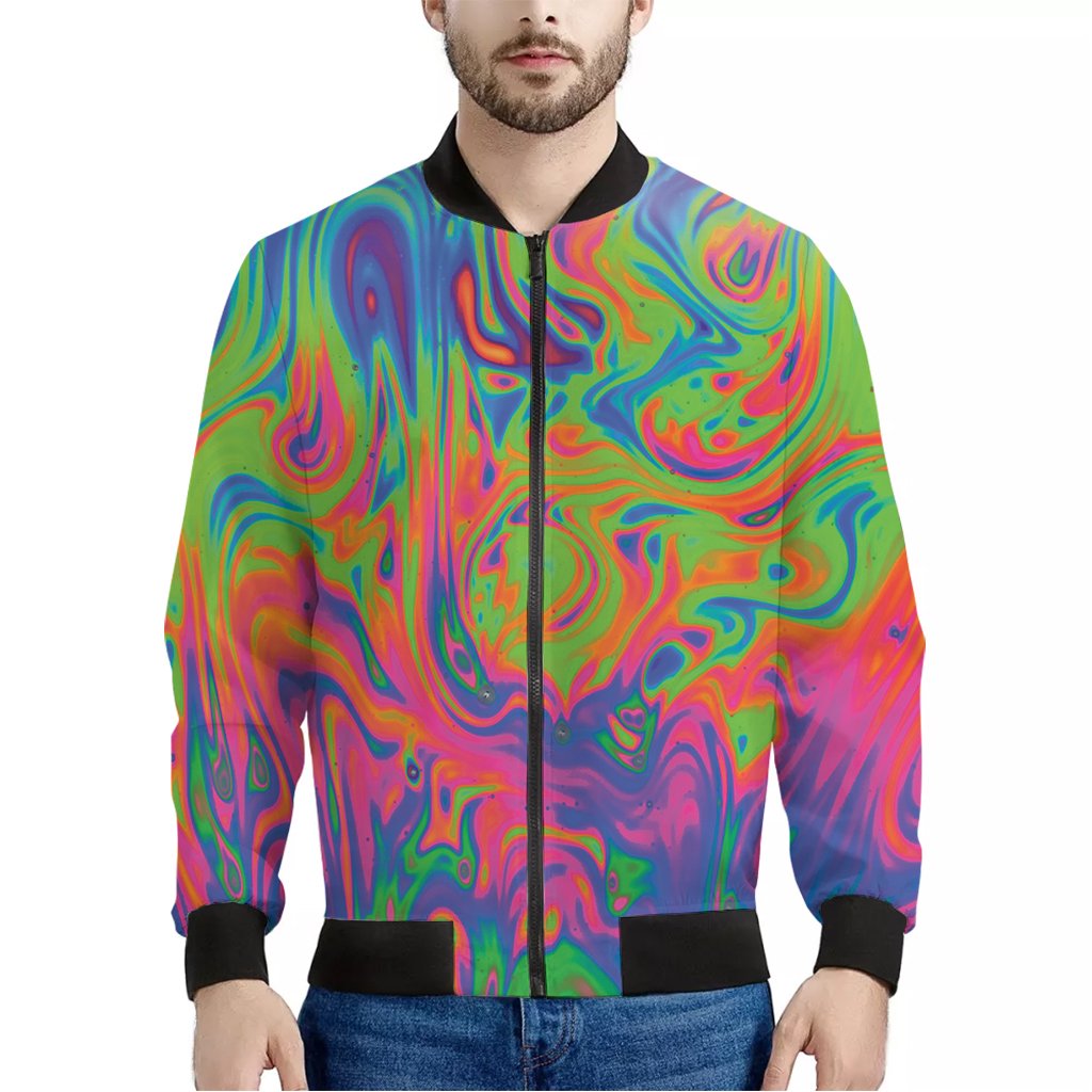 Psychedelic Bubble Print Bomber Jacket – We sell presents, you sell memories!