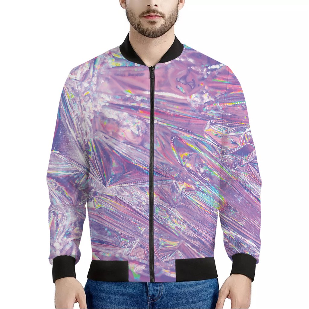 Purple Holographic Print Bomber Jacket – We sell presents, you sell memories!
