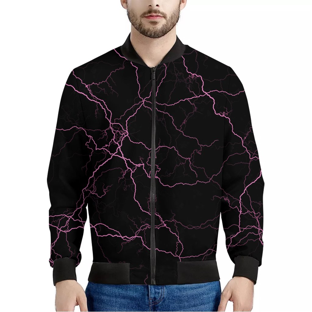 Purple Lightning Print Bomber Jacket – We sell presents, you sell memories!