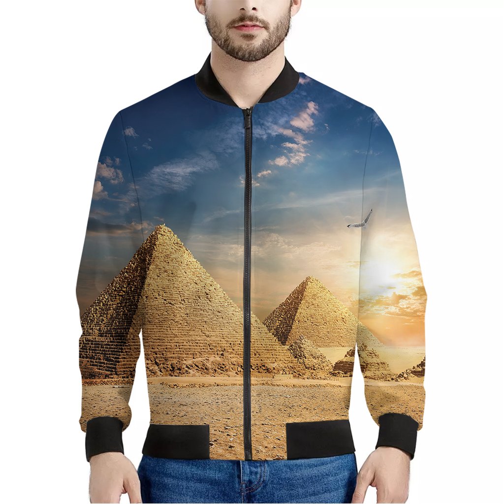 Pyramid Sunset Print Bomber Jacket – We sell presents, you sell memories!