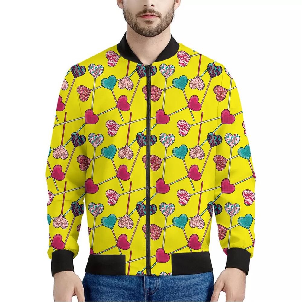 Retro Lollipop Print Bomber Jacket – We sell presents, you sell memories!