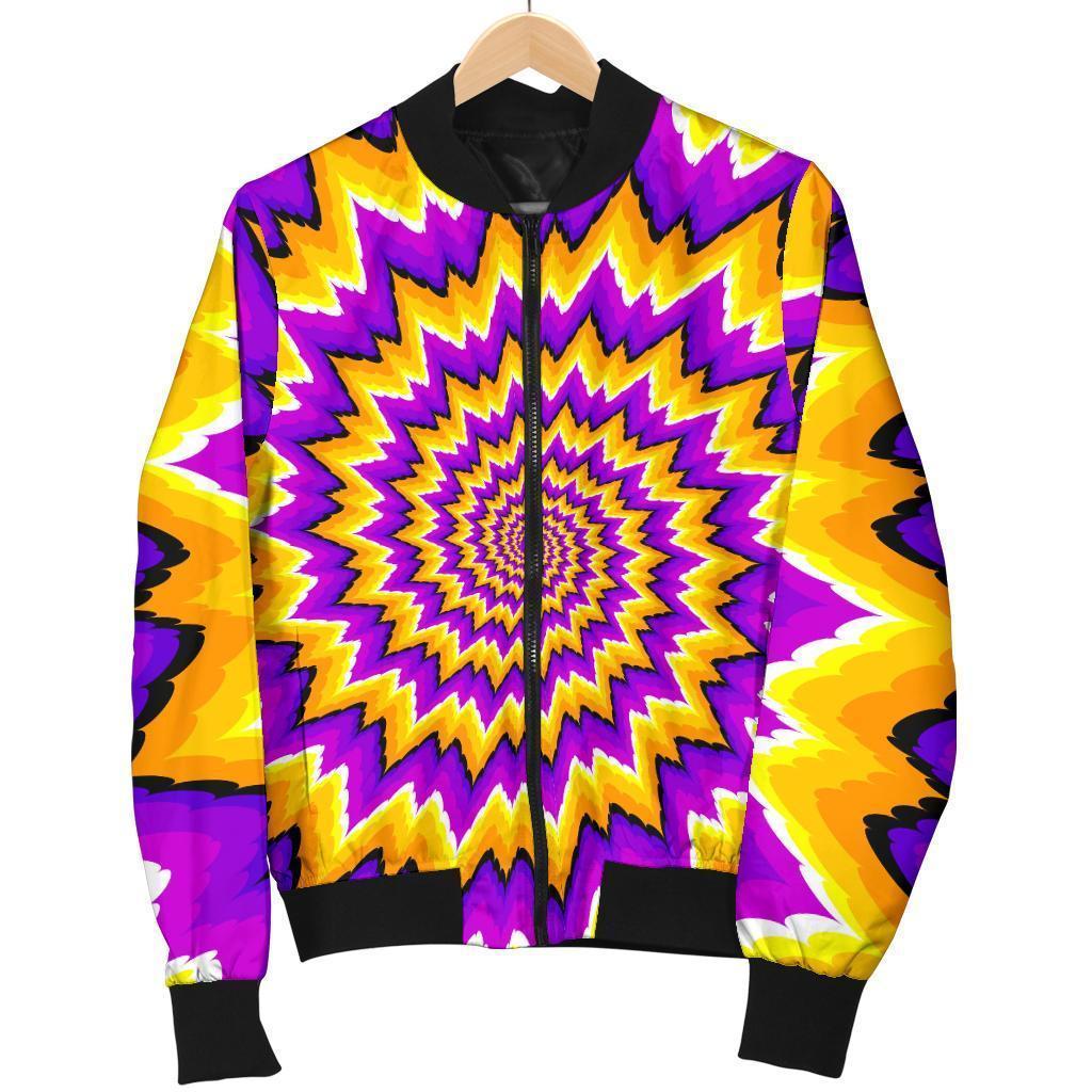 Spiral Expansion Moving Optical Illusion Bomber Jacket – We sell ...