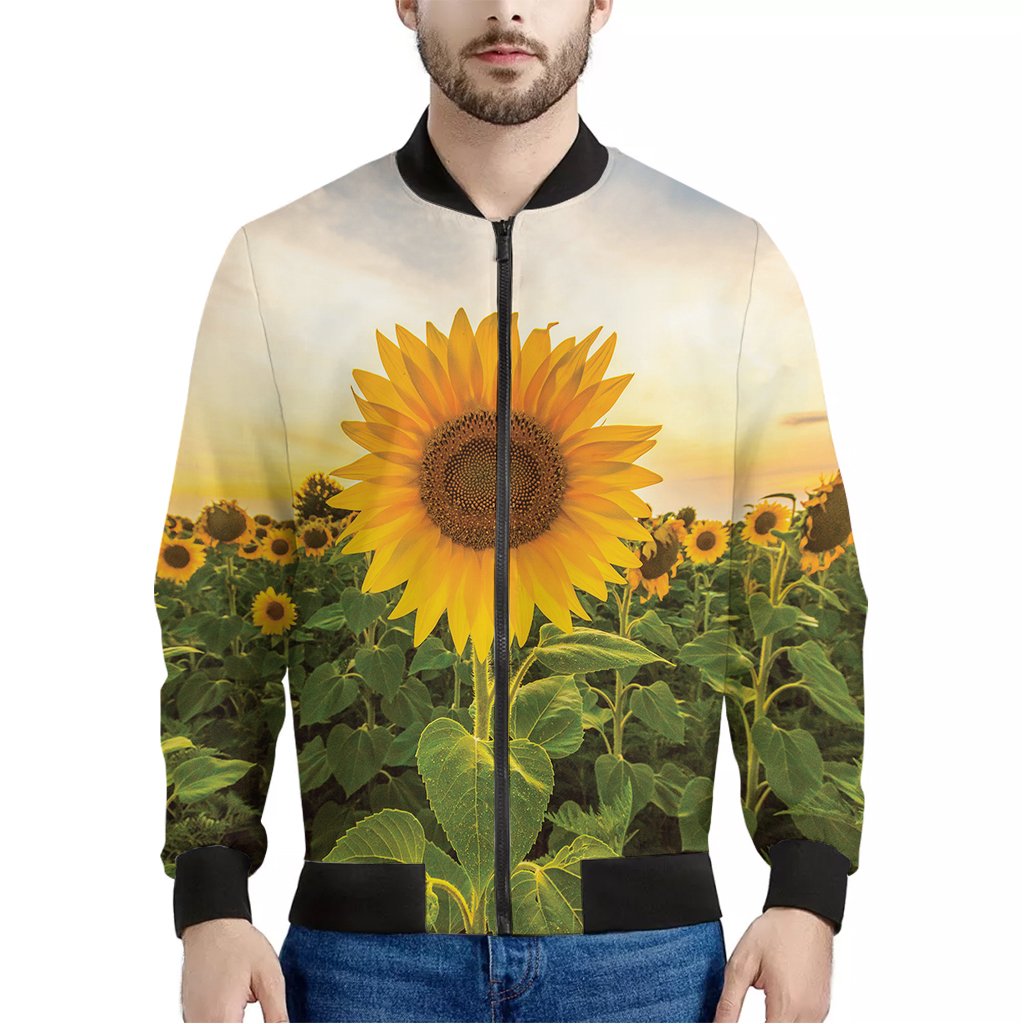 Sunflower Landscape Print Bomber Jacket – We sell presents, you sell ...