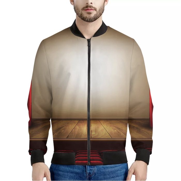 Theater Stage Print Bomber Jacket – We sell presents, you sell memories!