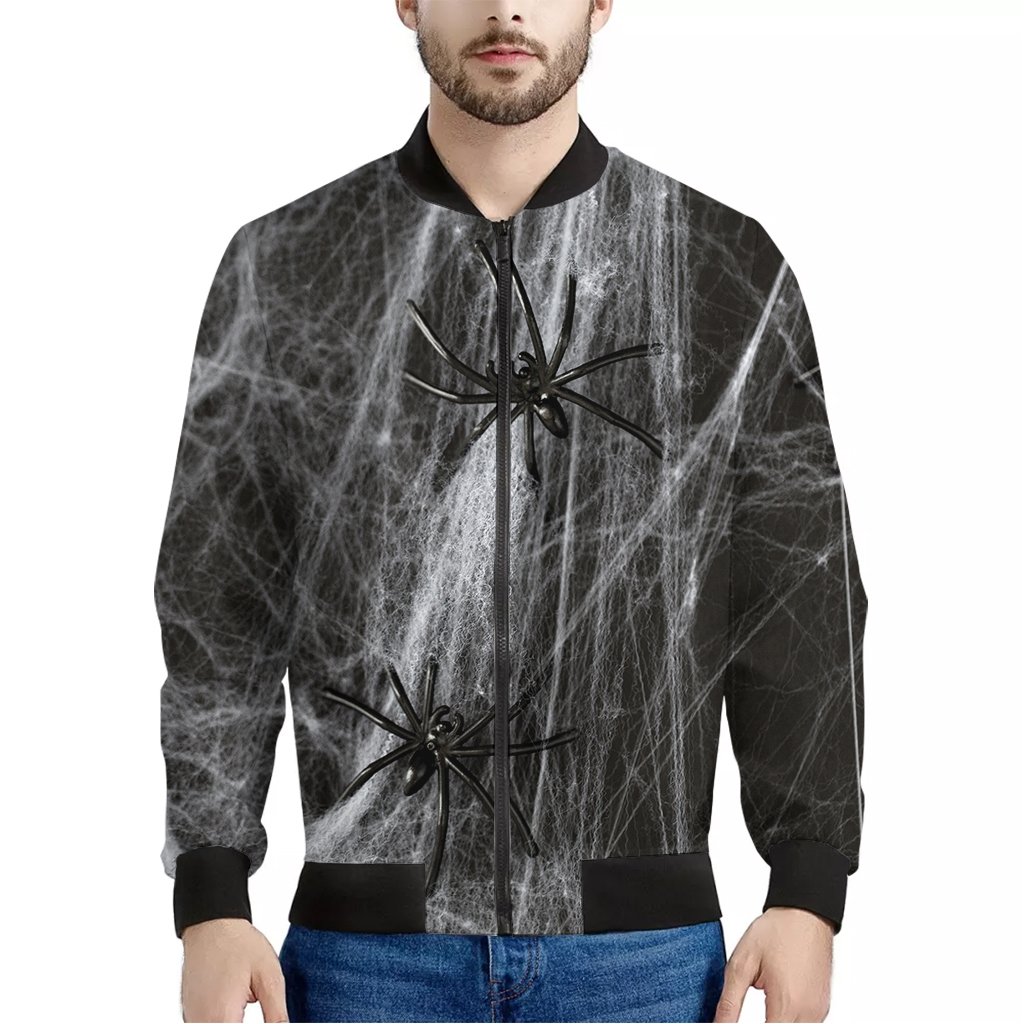 Toy Spiders And Cobweb Print Bomber Jacket – We sell presents, you sell ...