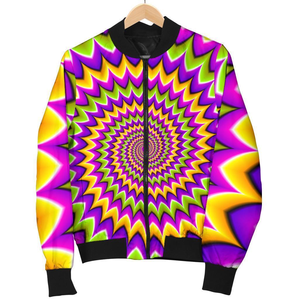 Twisted Colors Moving Optical Illusion Bomber Jacket – We sell presents ...