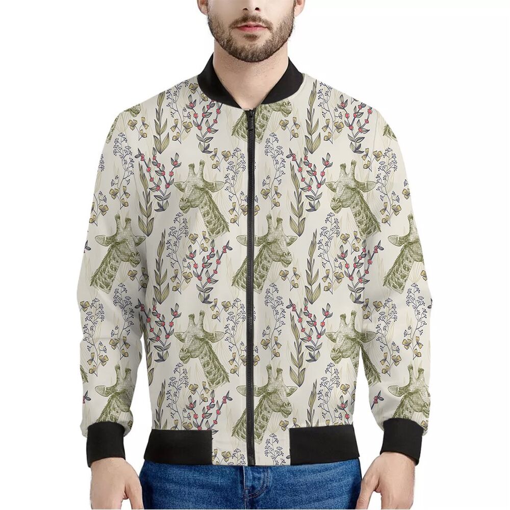 Vintage Giraffe Print Bomber Jacket – We sell presents, you sell memories!