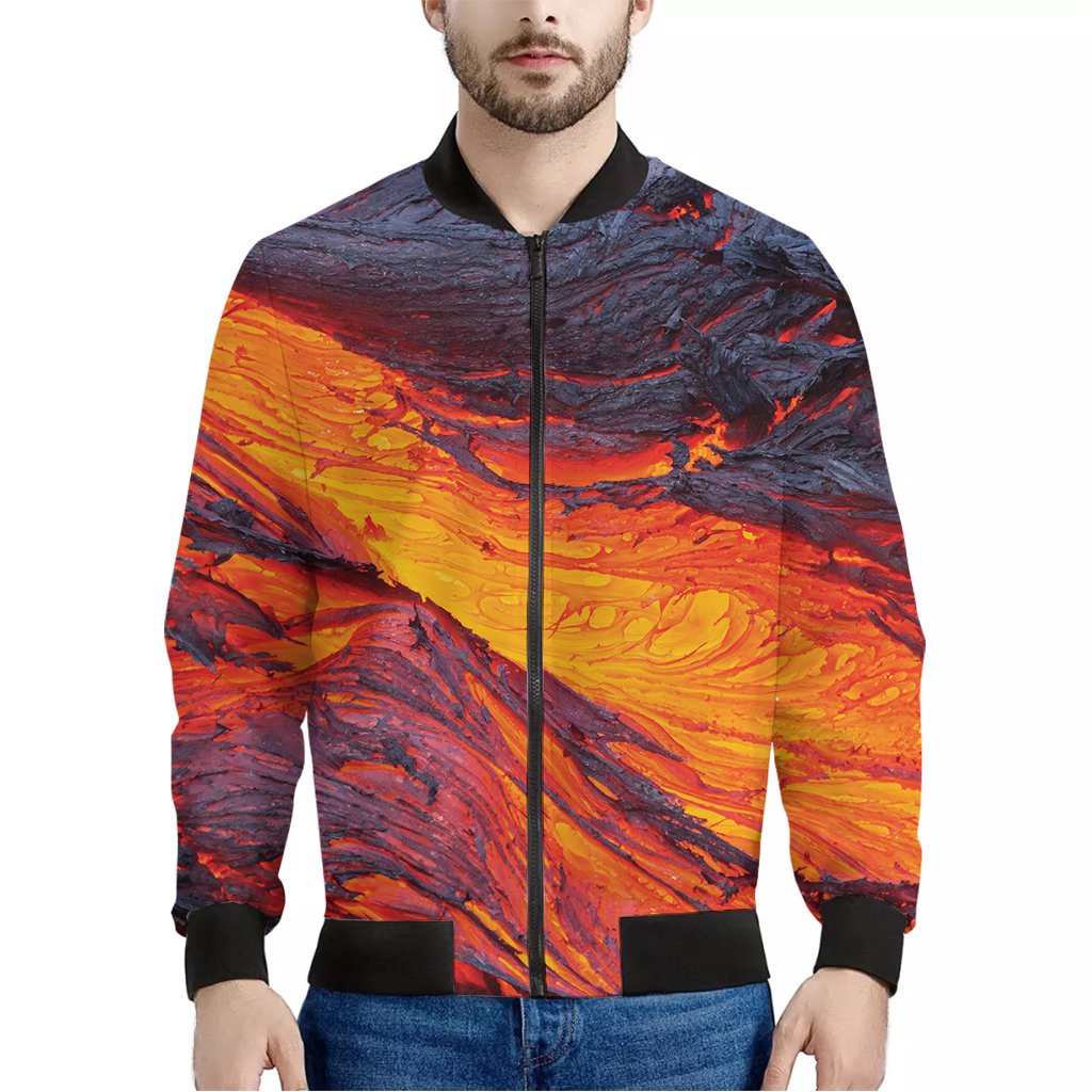 Volcano Lava Print Bomber Jacket – We sell presents, you sell memories!