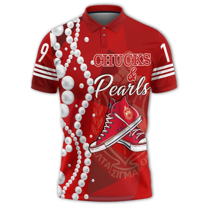 Chuck Delta Sigma Theta Pearls Polo Shirt – We sell presents, you sell ...
