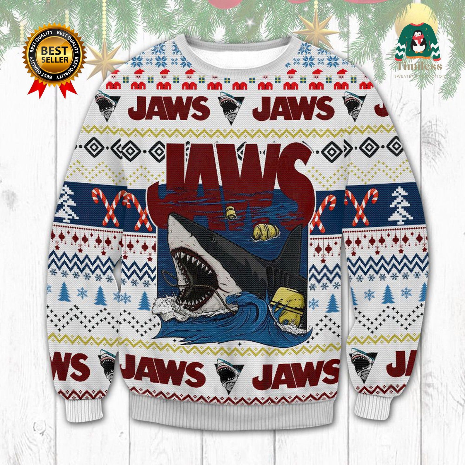 Jaws Halloween Ugly Sweater – We sell presents, you sell memories!