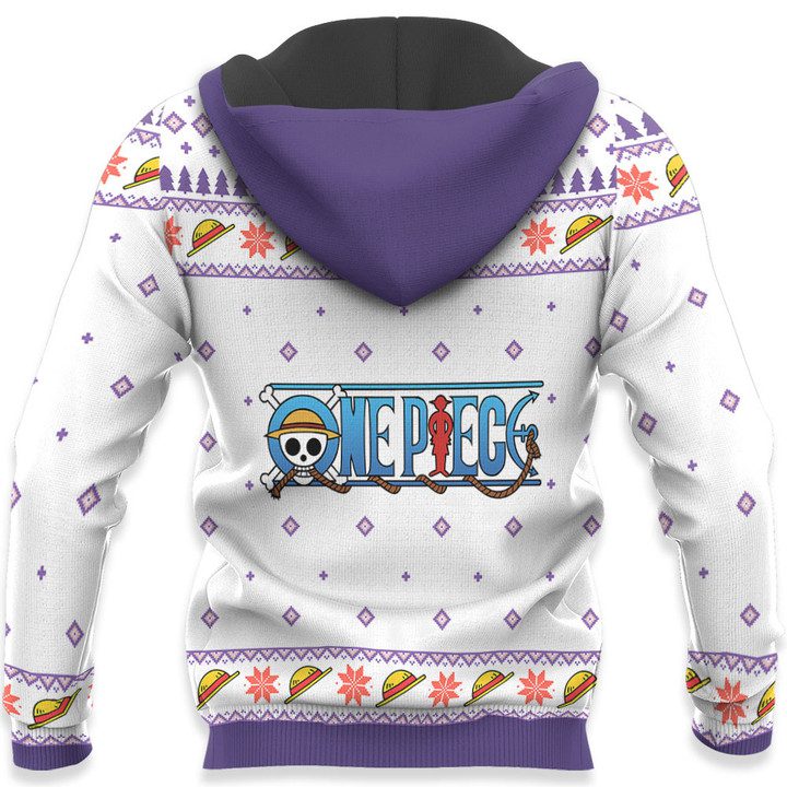 One Piece Luffy Gear 5 White Custom Anime Ugly Christmas Sweater ...