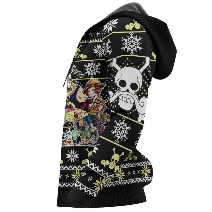 Roger Pirates Ugly Christmas Sweater Pullover Hoodie Custom Anime One ...