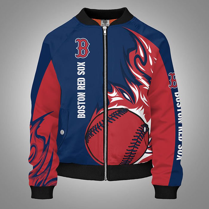 Boston Red Sox Red Blue Unisex Bomber Jacket TBJ4436 – We sell presents ...