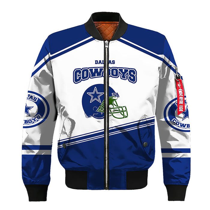 Dallas Cowboys Blue Silver Unisex Bomber Jacket TBJ4873 – We sell ...