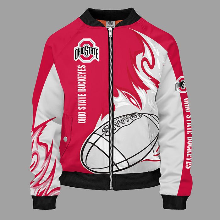 Ohio State Buckeyes Red Bomber Jacket TBJ4498 – We sell presents, you ...