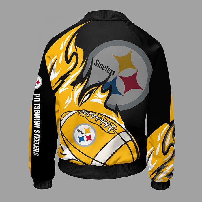 Pittsburgh Steelers Yellow Bomber Jacket TBJ4747 – We sell presents ...