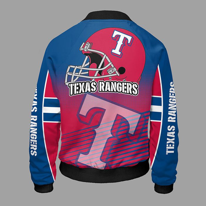 Texas Rangers Blue Red Bomber Jacket TBJ4421 – We sell presents, you ...