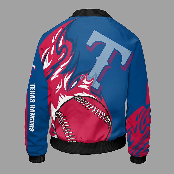 Texas Rangers Blue Red Bomber Jacket TBJ4423 – We sell presents, you ...