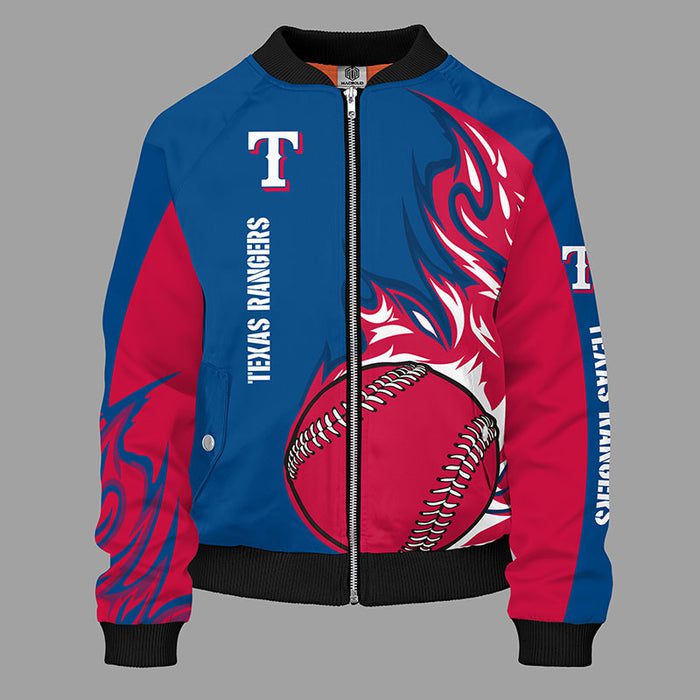 Texas Rangers Blue Red Bomber Jacket TBJ4423 – We sell presents, you ...