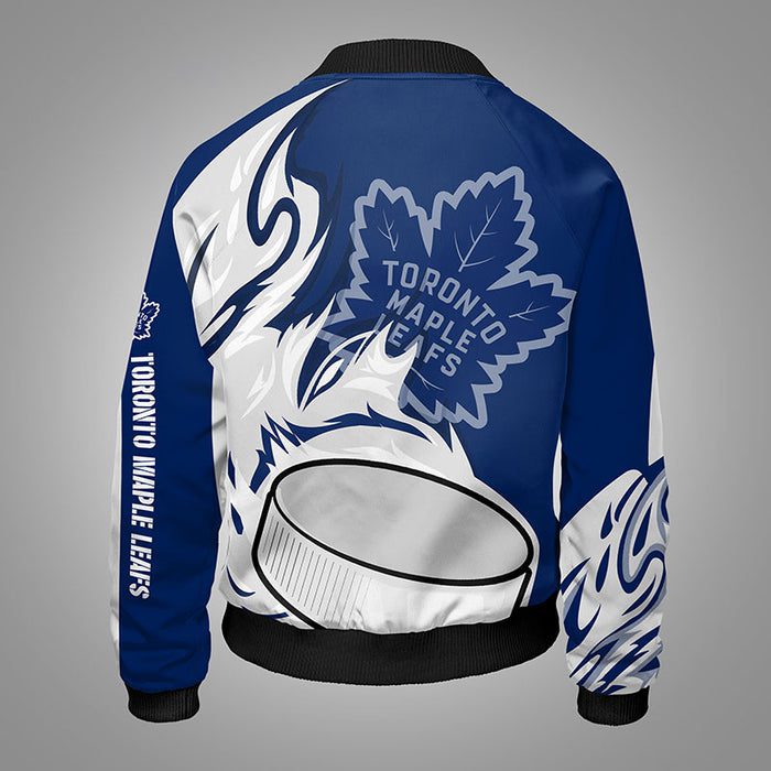 Toronto Maple Leafs Blue Bomber Jacket TBJ4982 – We sell presents, you ...