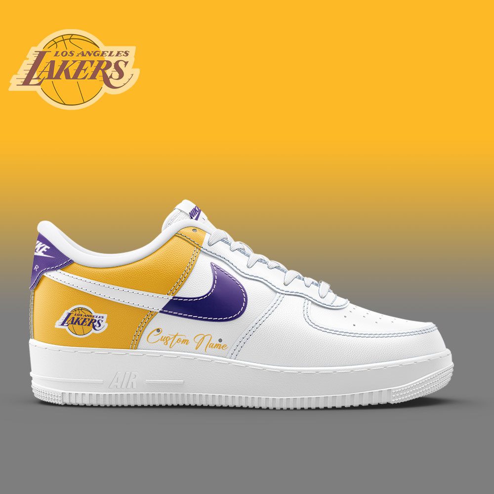 Los Angeles Lakers NBA Playoffs 2024 Personalized AF1 Sneakers – We ...