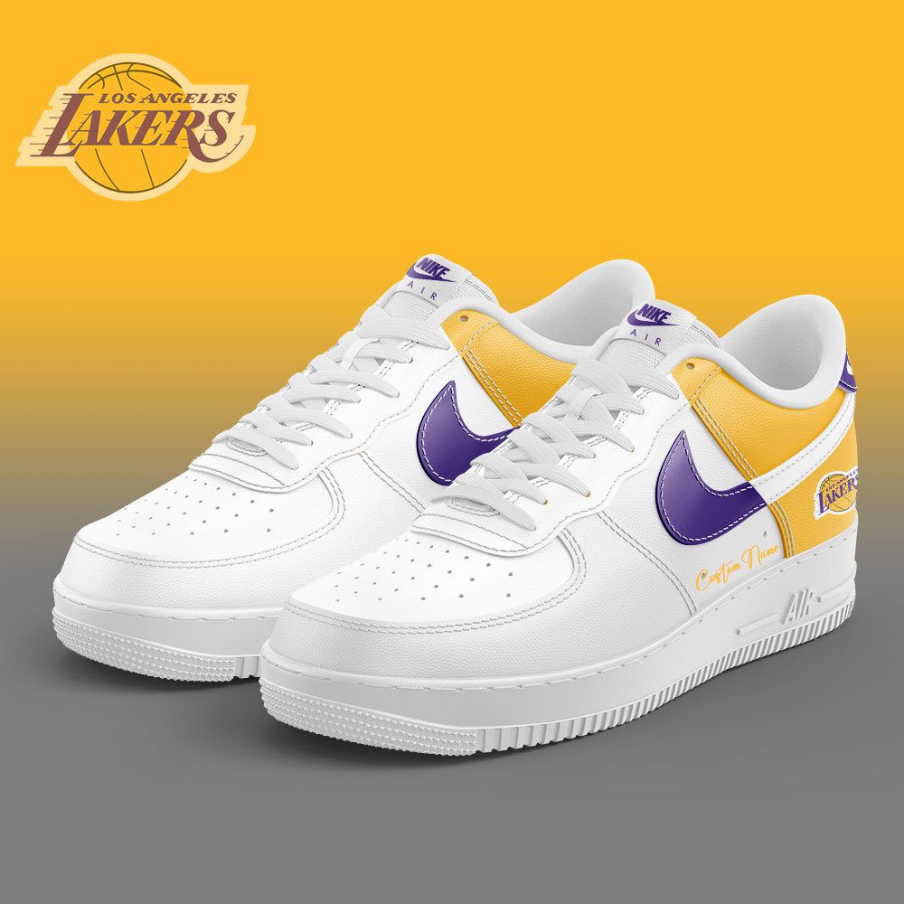 Los Angeles Lakers NBA Playoffs 2024 Personalized AF1 Sneakers – We ...