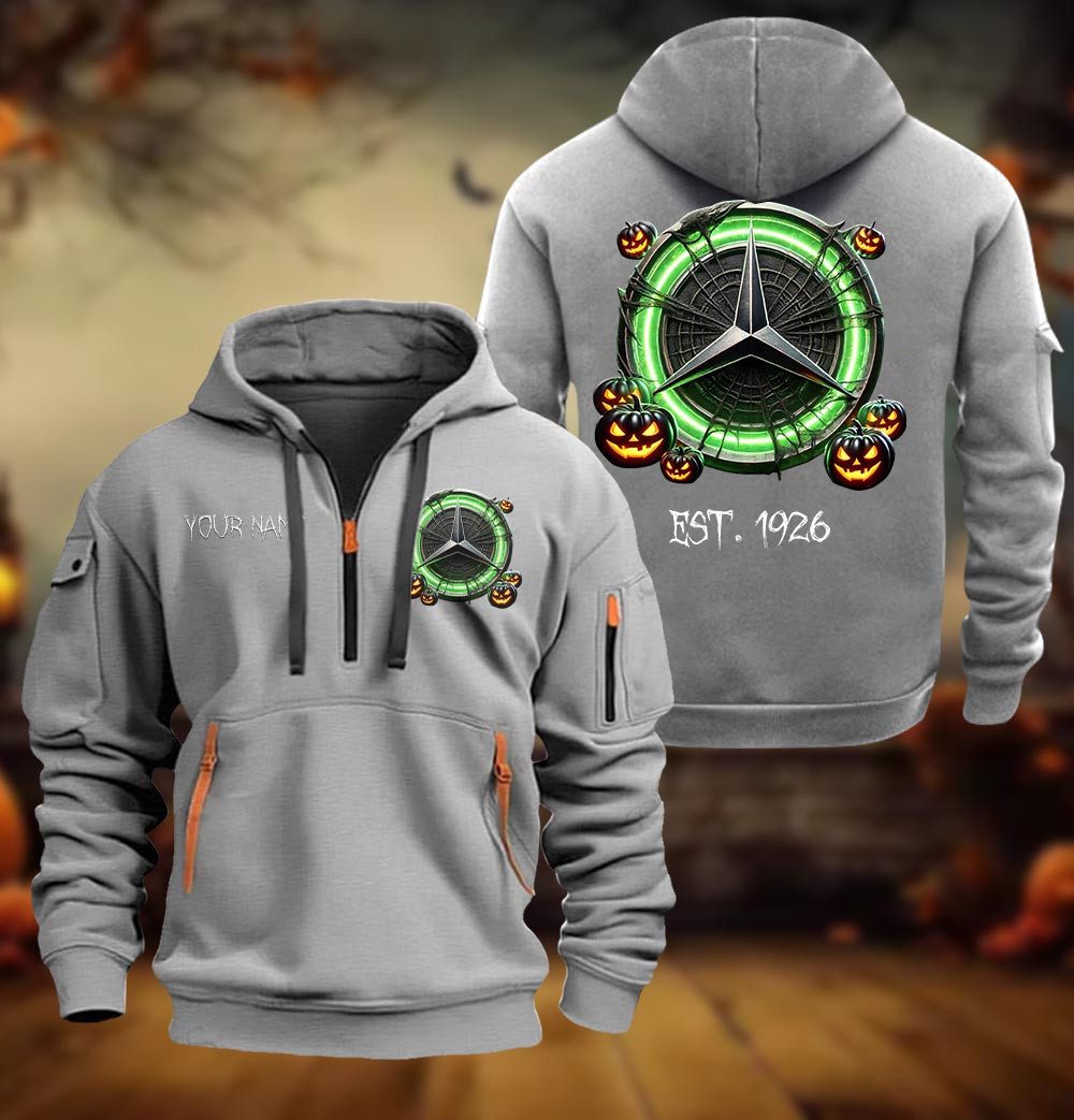 Mercedes-Benz Halloween Style Spooky Season Quarter Zip Hoodie LQH1003 ...