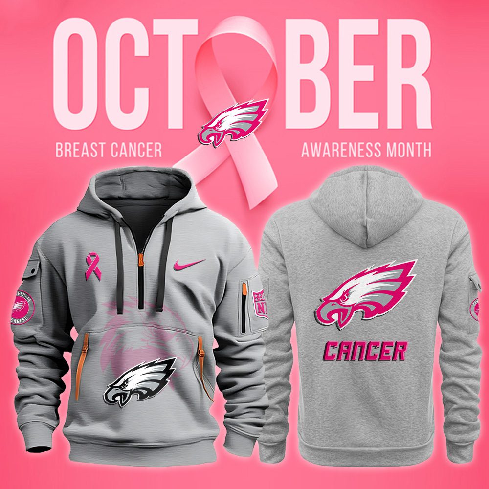 Philadelphia Eagles NFL October Breast Cancer Awareness Month Quarter ...