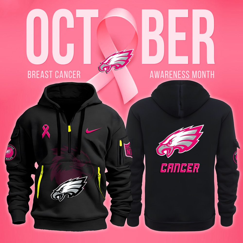 Philadelphia Eagles NFL October Breast Cancer Awareness Month Quarter ...